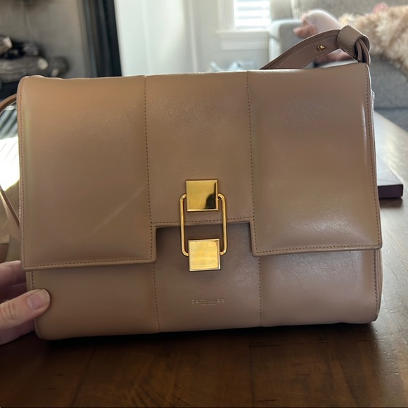 DeMellier | Bags | Demellier Beige Leather Crossbody Bag | Poshmark